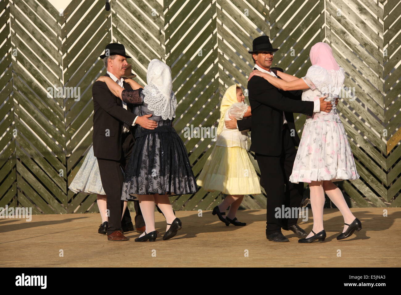 Slovak folklore ensemble Jurošík from Michalovce (Zemplin province ...