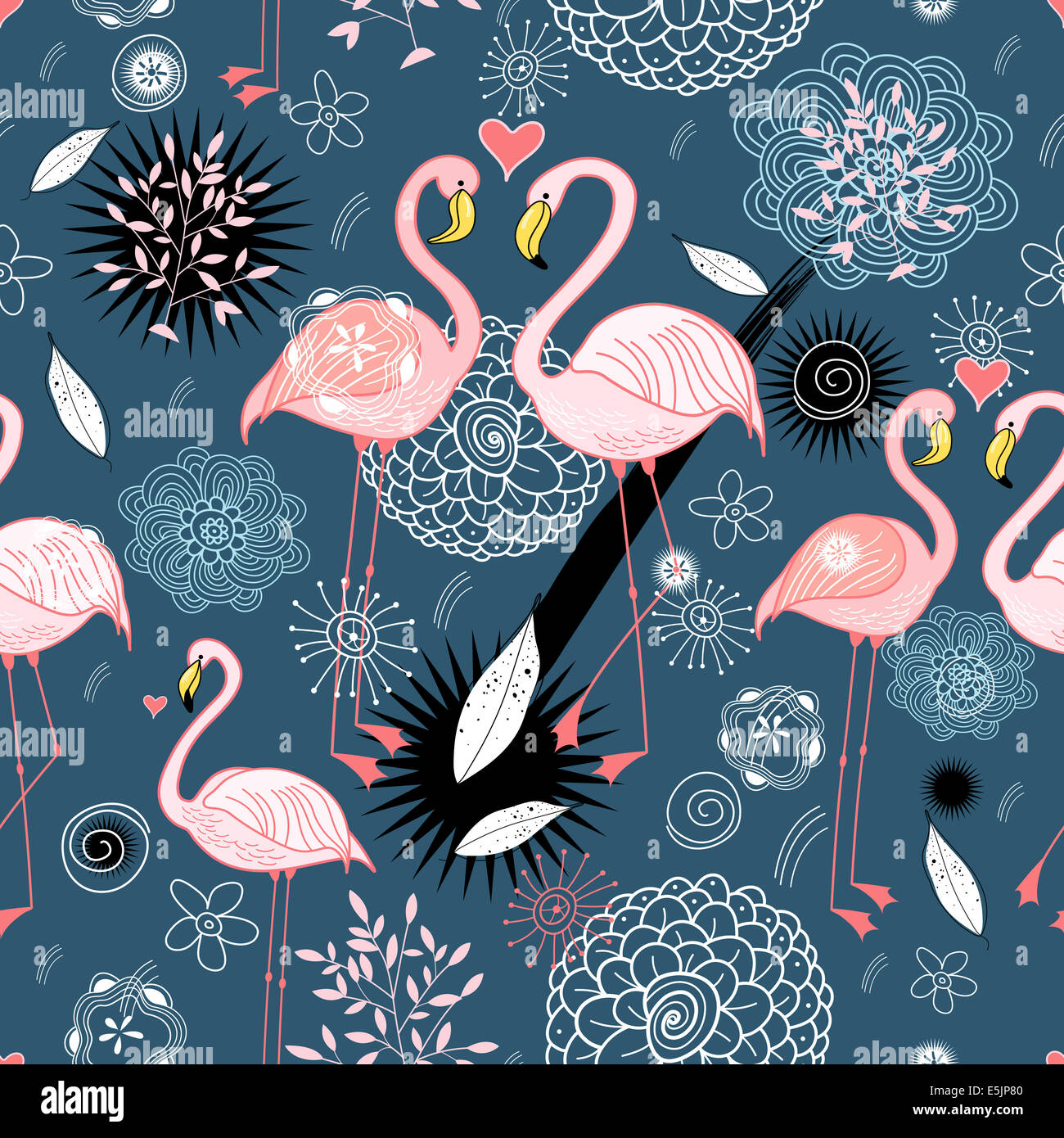 beautiful designs of flowers and birds Stock Photo - Alamy