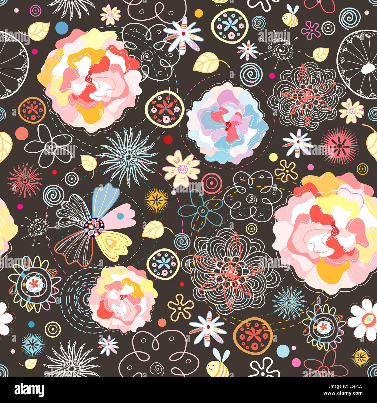 abstract floral pattern Stock Photo - Alamy