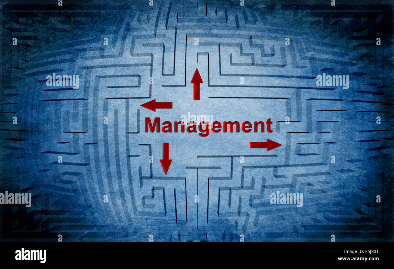 Management maze concept Stock Photo - Alamy