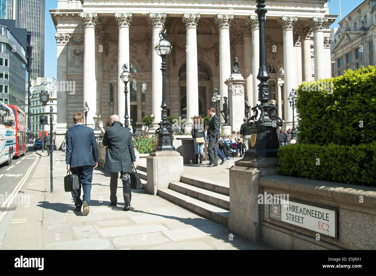 The Royal Exchange, Threadneedle Street, City of London. England Stock ...