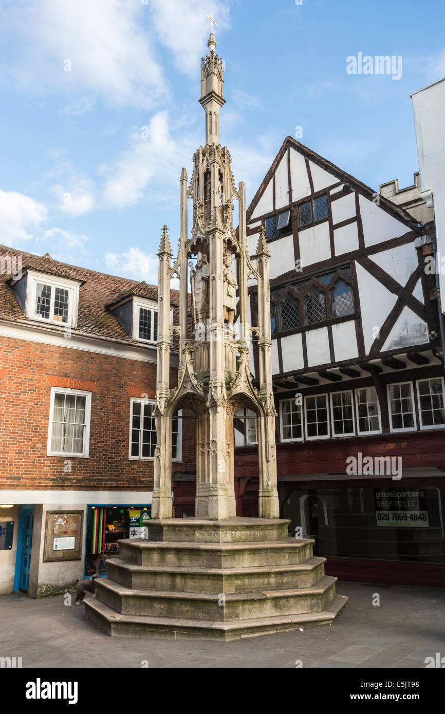 The Buttercross, The Pentice, Winchester city centre, a medieval market ...