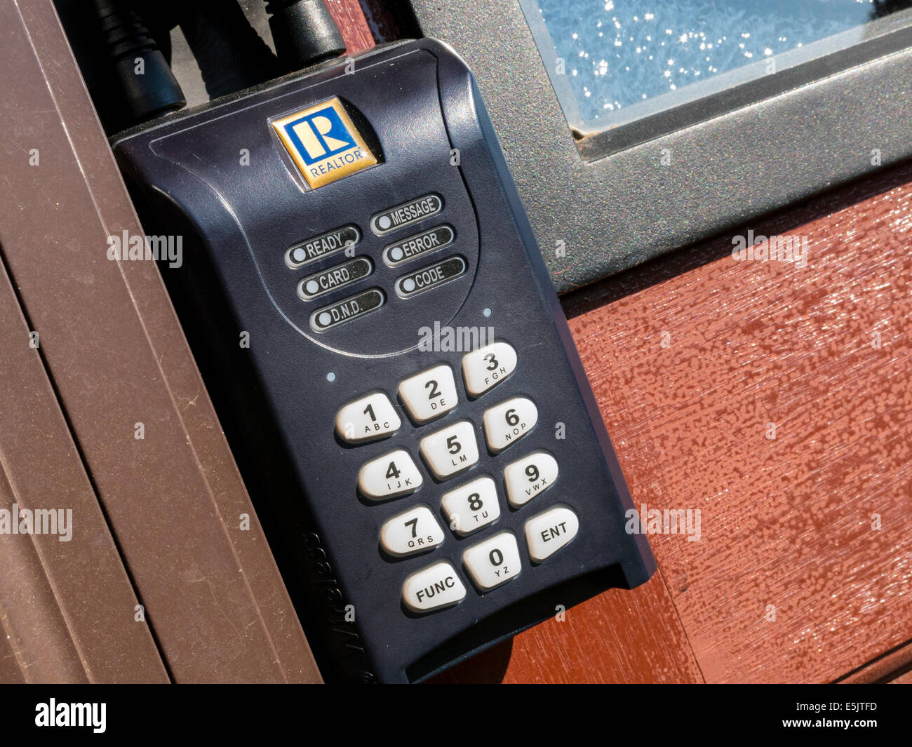 Real Estate Lock Box on Doorknob, USA Stock Photo - Alamy