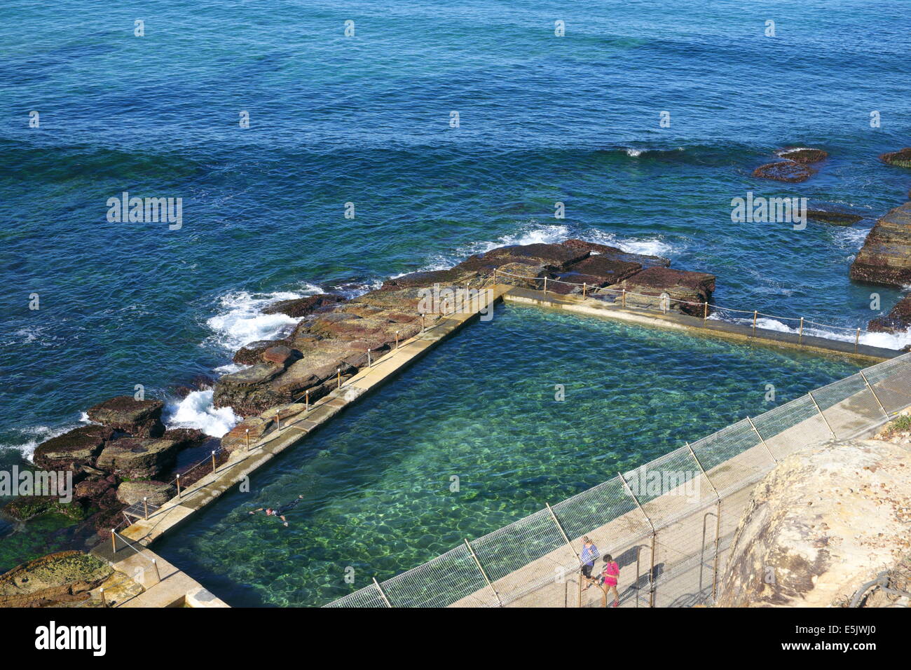 Sydney's Avalon Beach and ocean rock swimming pool , one of Sydney's famous northern beaches ...