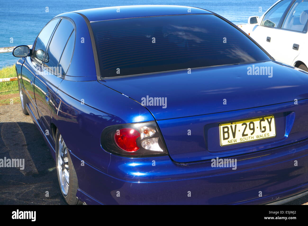 Holden commodore motor car parked by a sydney beach,new south Stock ...