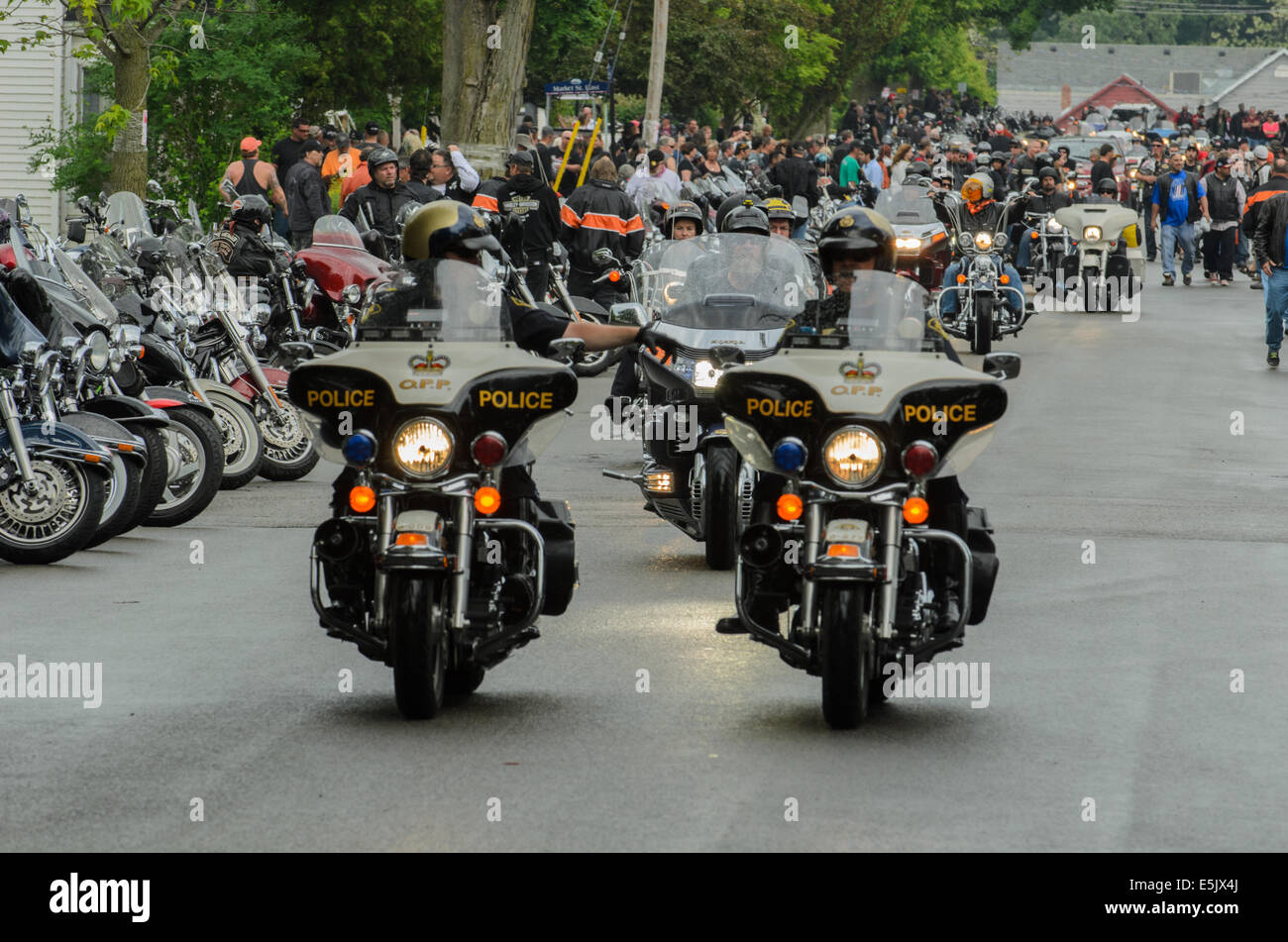 The Ontario Provincial Police join in the rally at the "Friday the ...