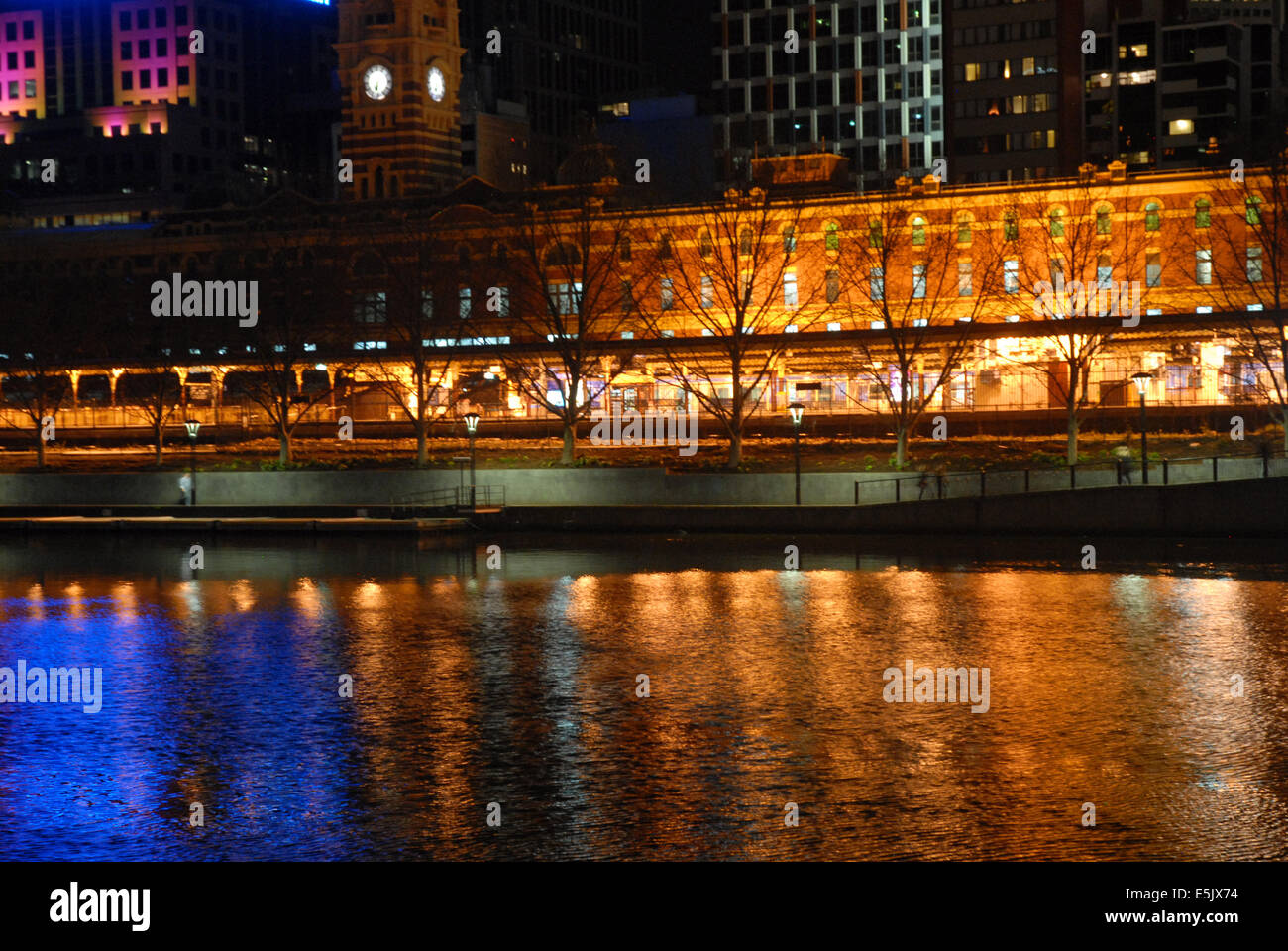 Melbourne at night, Victoria, Australia Stock Photo - Alamy