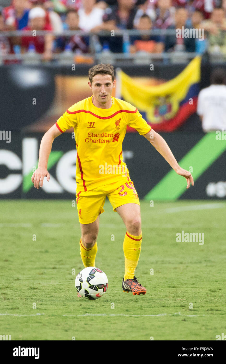 Charlotte, North Carolina, USA. 2nd Aug, 2014. Liverpool Midfielder JOE ...