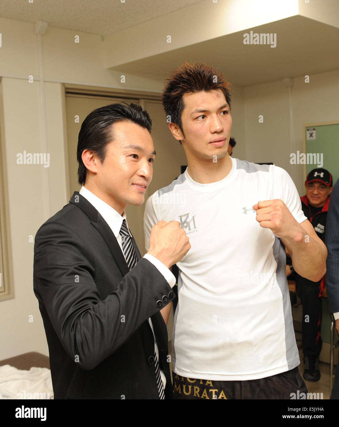Kyoto, Japan. 22nd May, 2014. (L-R) Toshiaki Nishioka, Ryota Murata ...