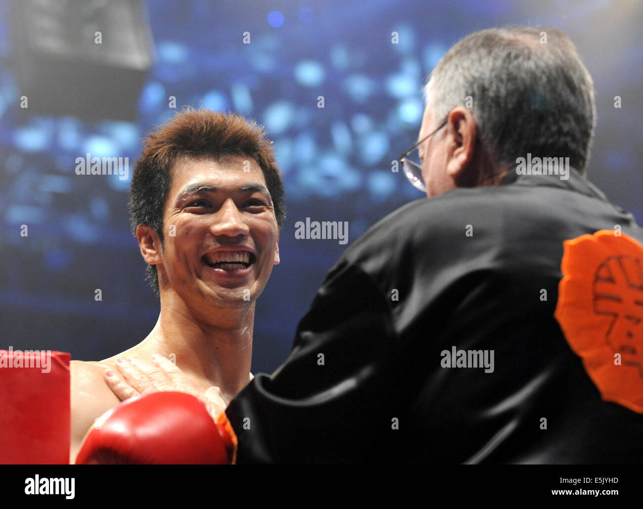 Kyoto, Japan. 22nd May, 2014. (L-R) Ryota Murata (JPN), Miguel Diaz ...