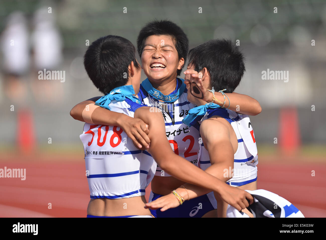 Kofu, Yamanashi, Japan. 1st Aug, 2014. Soyo team group Athletics : 2014 ...