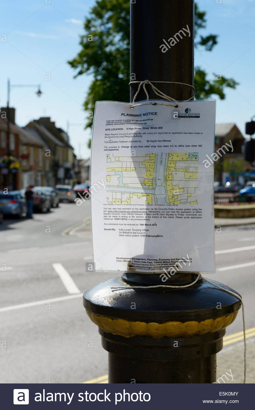 Notice Of Planning Application High Resolution Stock Photography and ...
