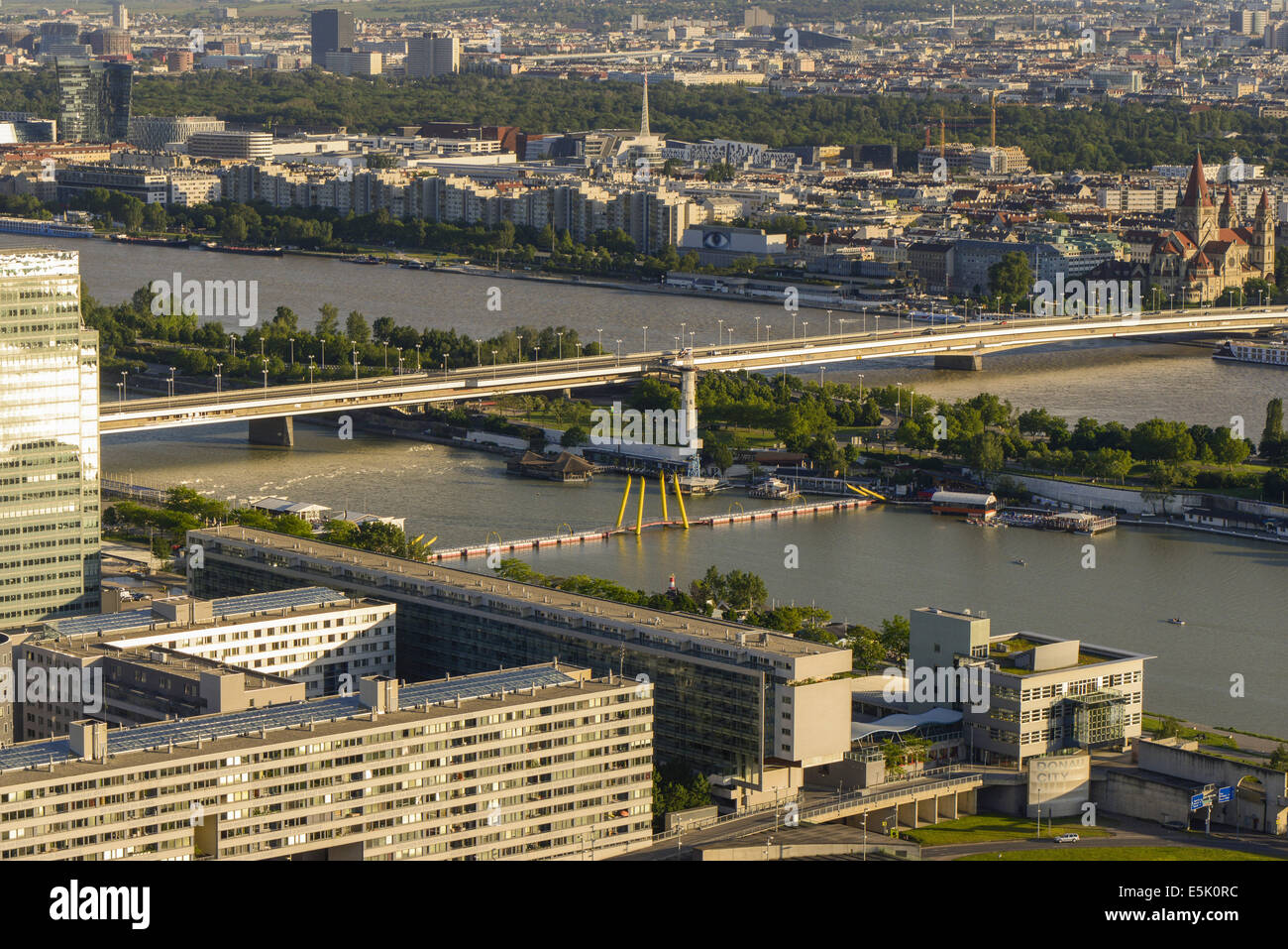 Vienna danube river bridge hi-res stock photography and images - Alamy