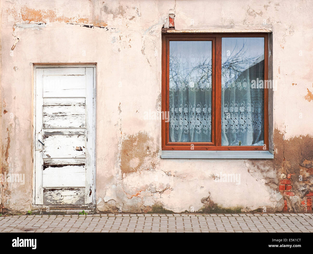 wall with window background Stock Photo - Alamy