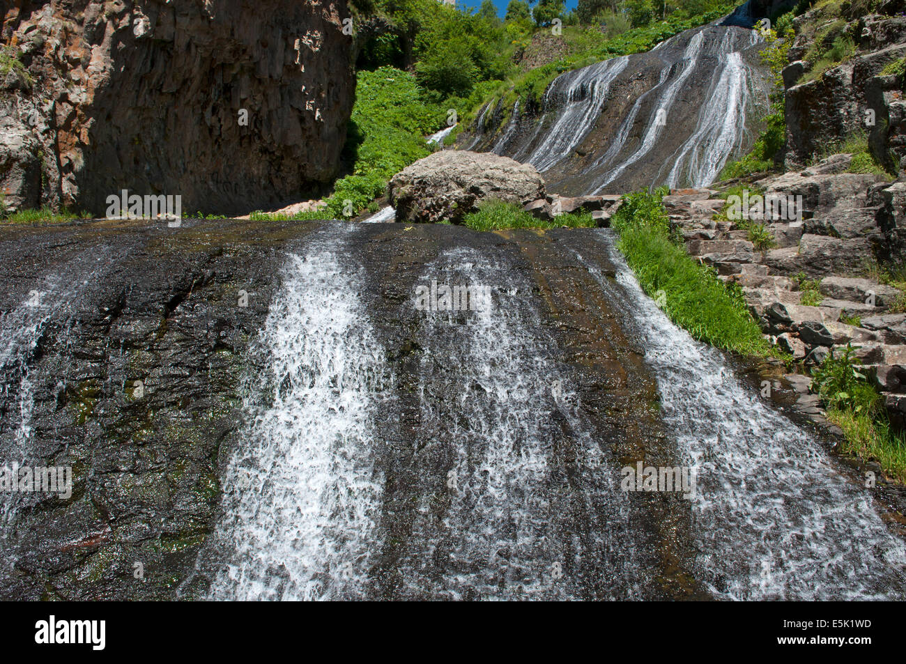 Hair of the Mermaid, Jermuk waterfall, Armenia Stock Photo - Alamy