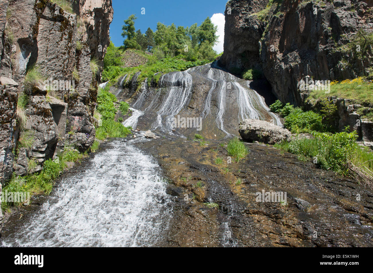 Hair of the Mermaid, Jermuk waterfall, Armenia Stock Photo - Alamy