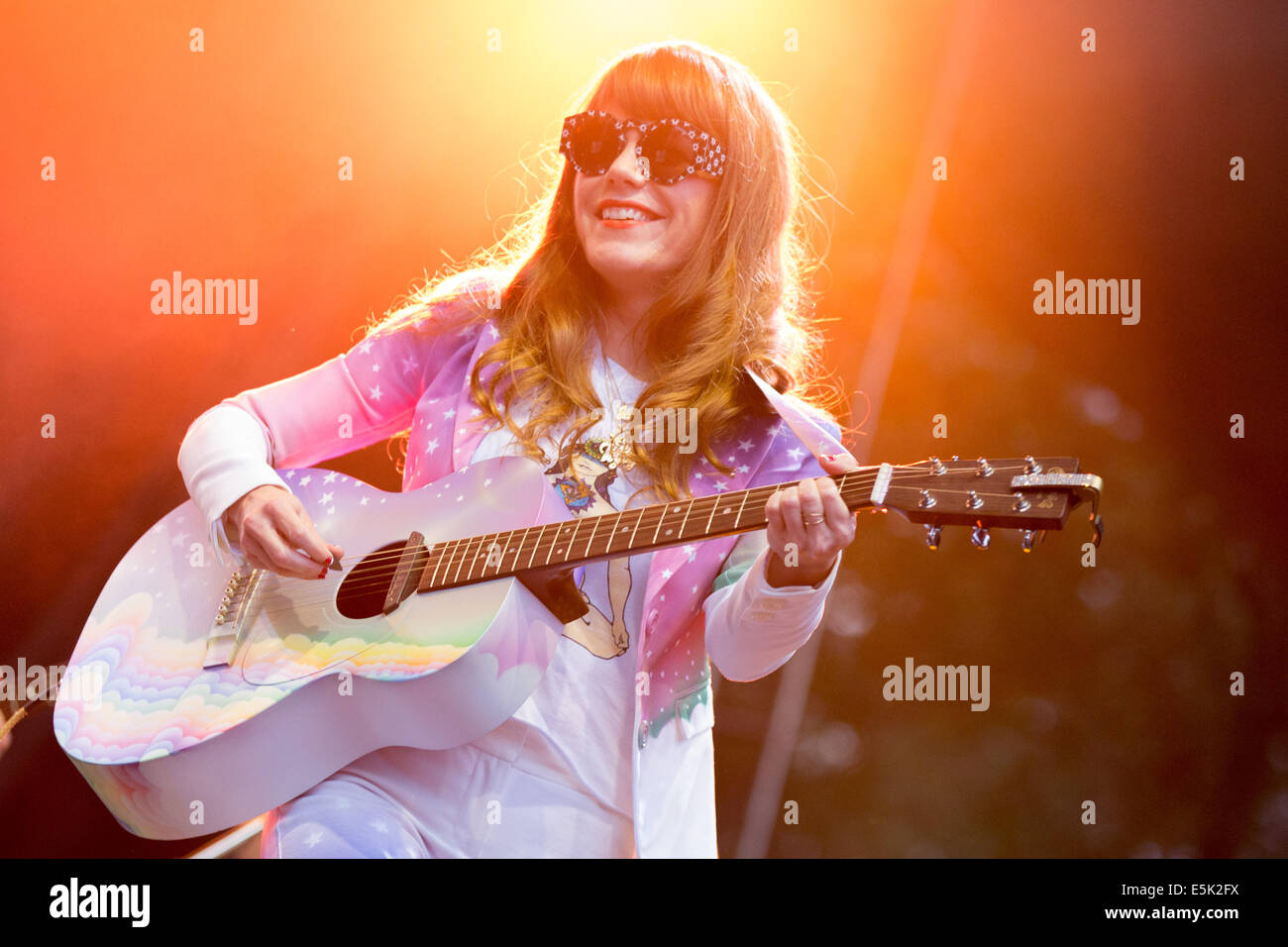 Chicago, Illinois, USA. 2nd Aug, 2014. Musician JENNY LEWIS performs ...
