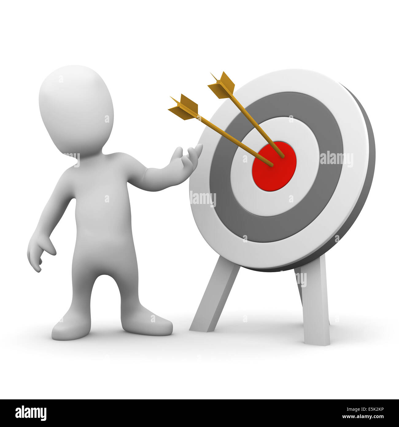 3d small people target hi-res stock photography and images - Alamy