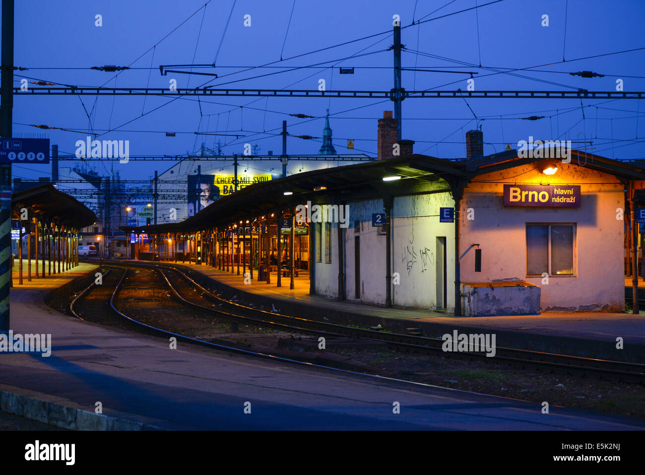 Brno, railway station Stock Photo - Alamy
