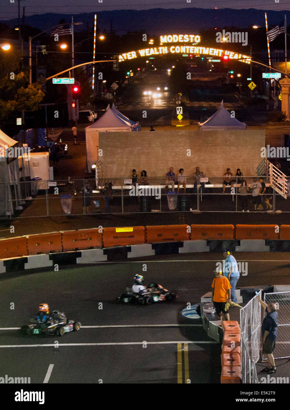 Modesto, CA, USA. 1st Aug, 2014. The Modesto Grand Prix SuperKart USA's ...