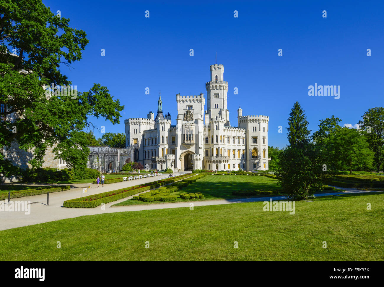 Castle Hluboka nad Vltavou, Frauenberg Stock Photo - Alamy