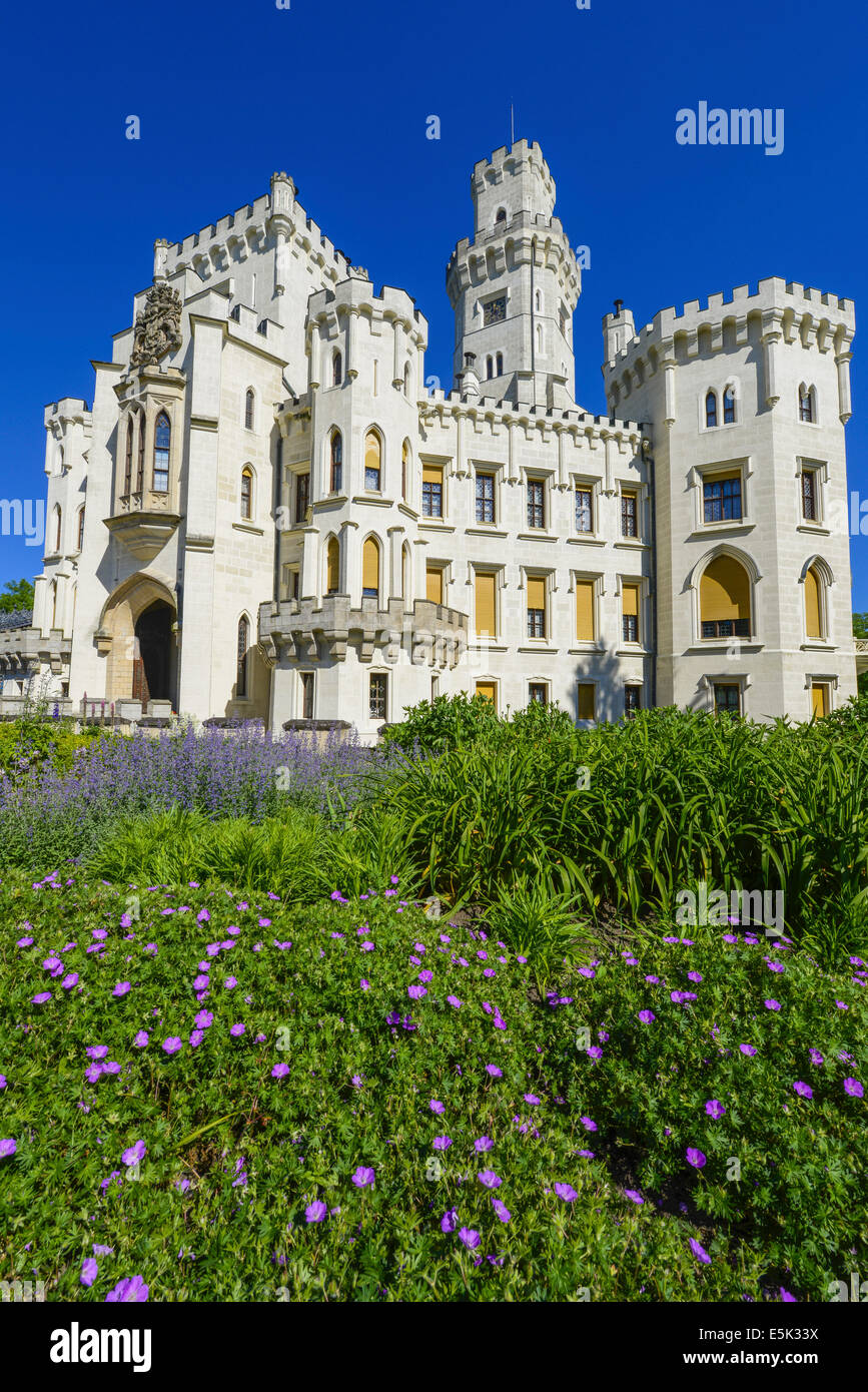 Castle Hluboka nad Vltavou, Frauenberg Stock Photo - Alamy