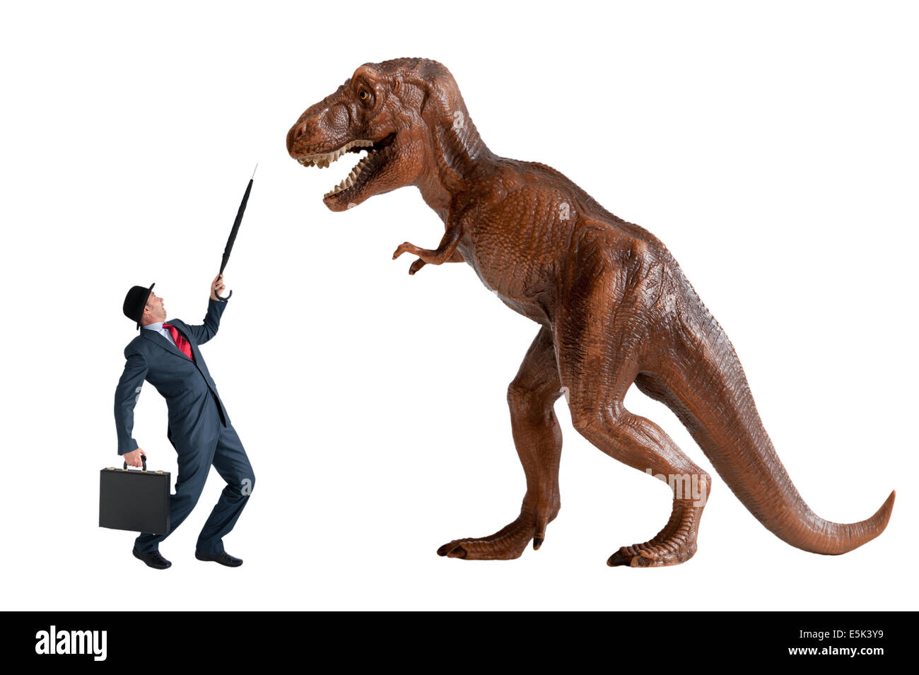 hostile business takeover concept isolated on a white background Stock ...