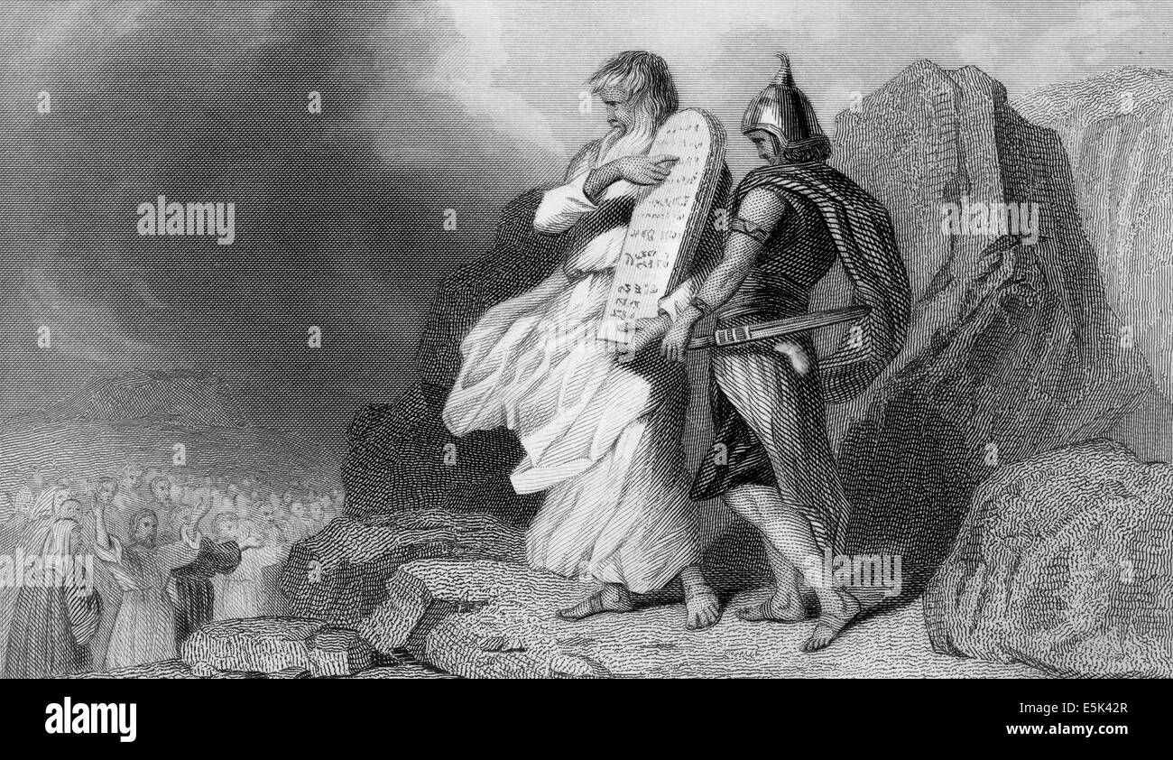 the Prophet Moses, central figure of the biblical books of Moses ...