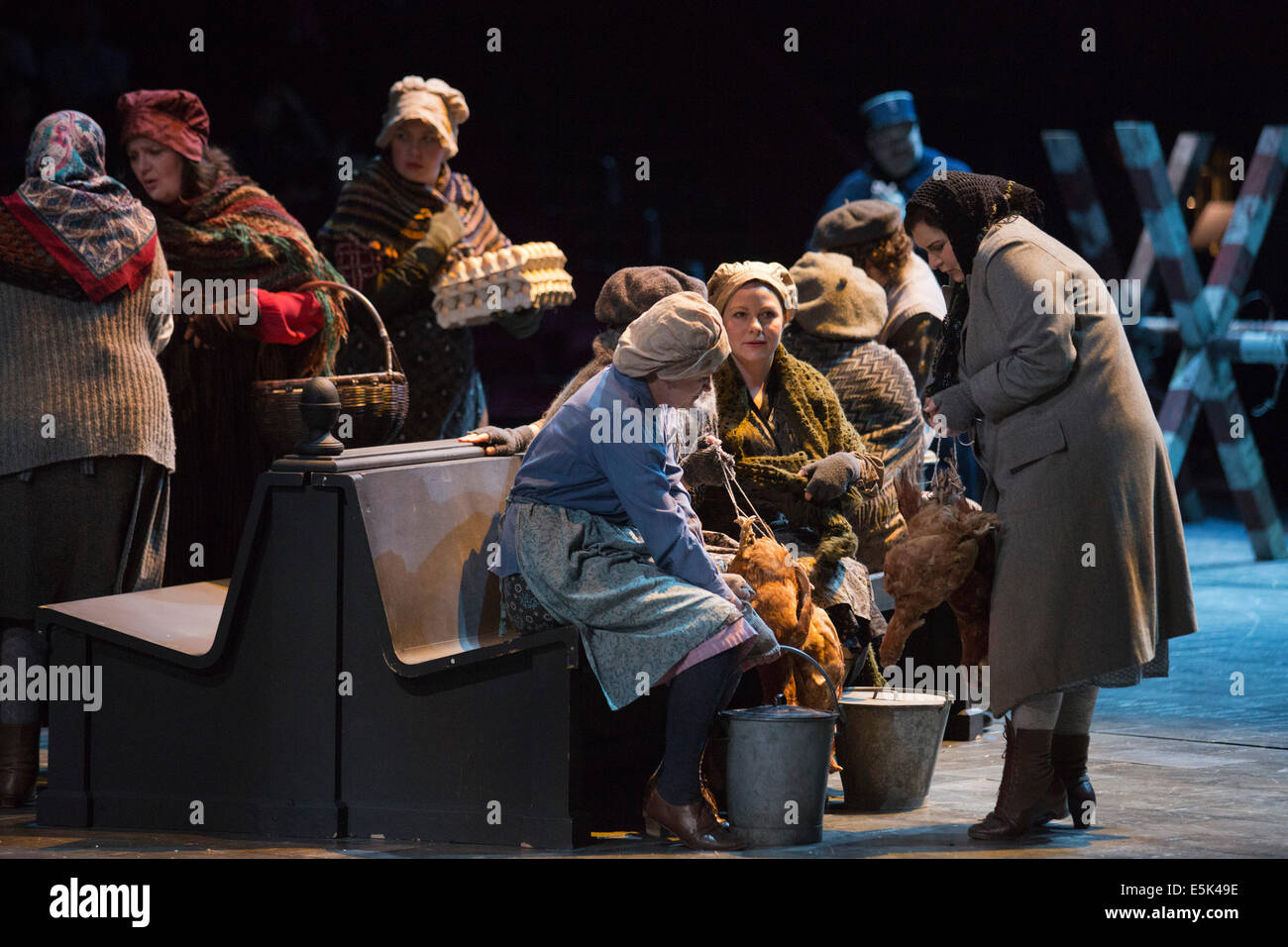 Dress rehearsal of Giacomo Puccini's opera "La Boheme" at the Royal ...