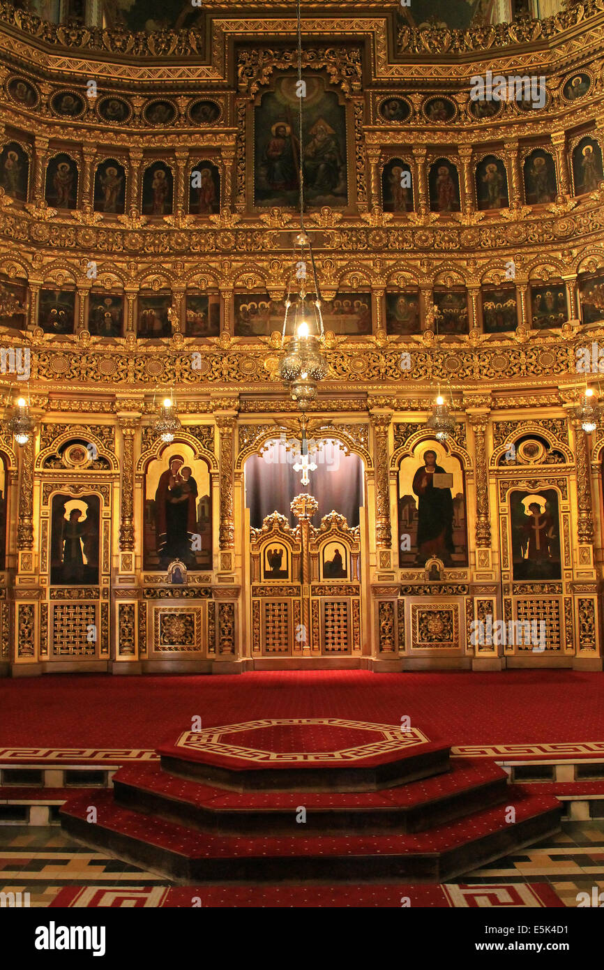 Altar of the Orthodox Cathedral from Timisoara, Romania Stock Photo - Alamy