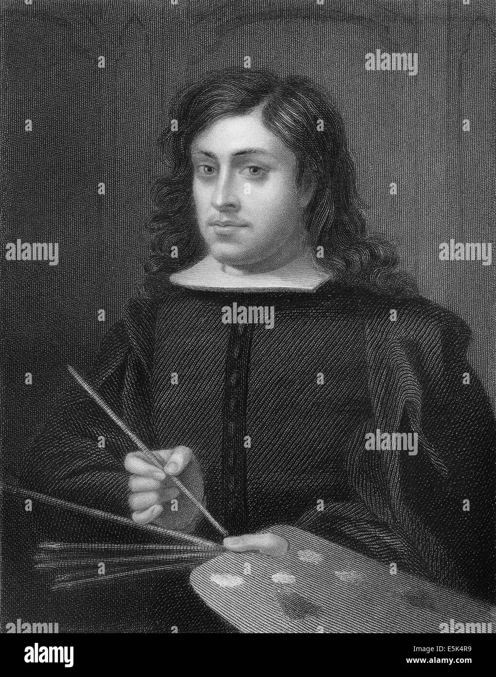 Portrait of Bartolomé Esteban Murillo, 1618- 1682, a Spanish Baroque ...