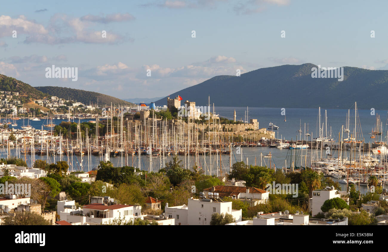 Bodrum Town and Castle in Turkey Stock Photo - Alamy