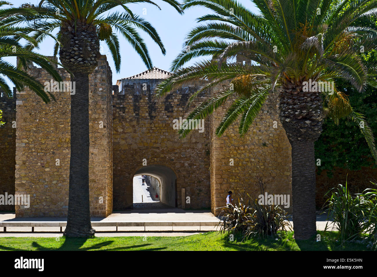 Gateway to old town Lagos Algarve Stock Photo - Alamy
