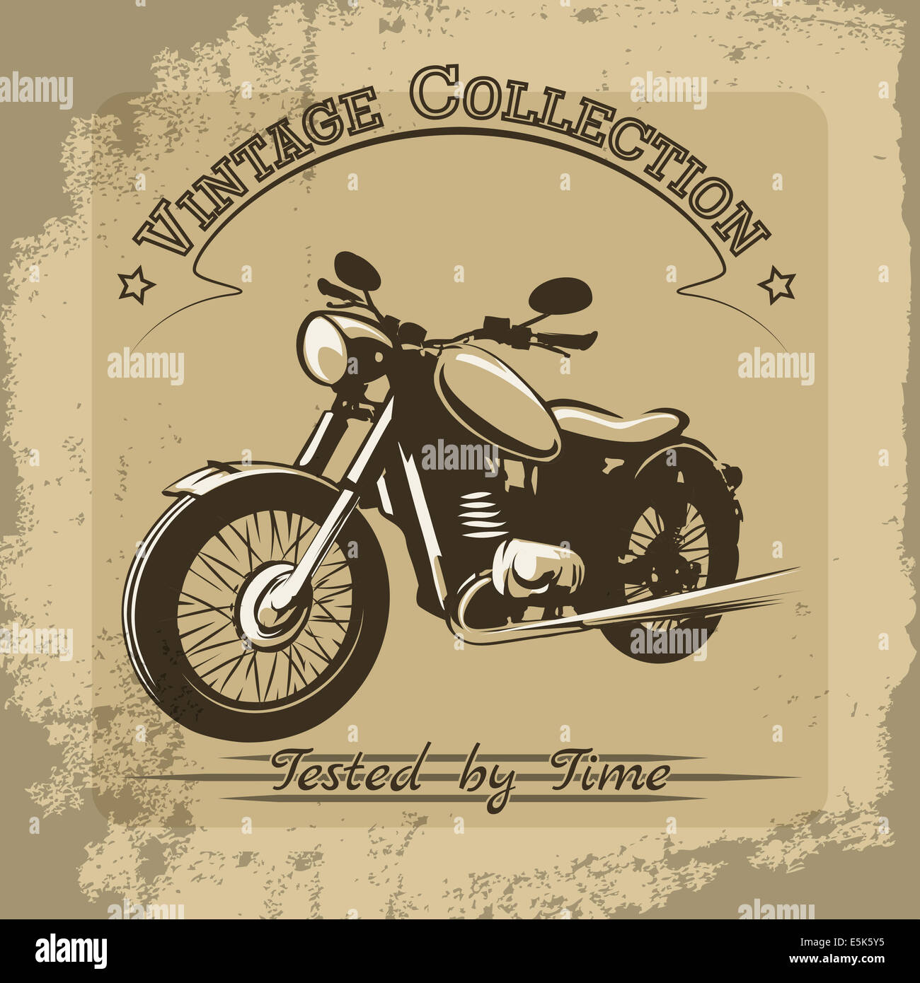 Vintage motorcycle poster hi-res stock photography and images - Alamy