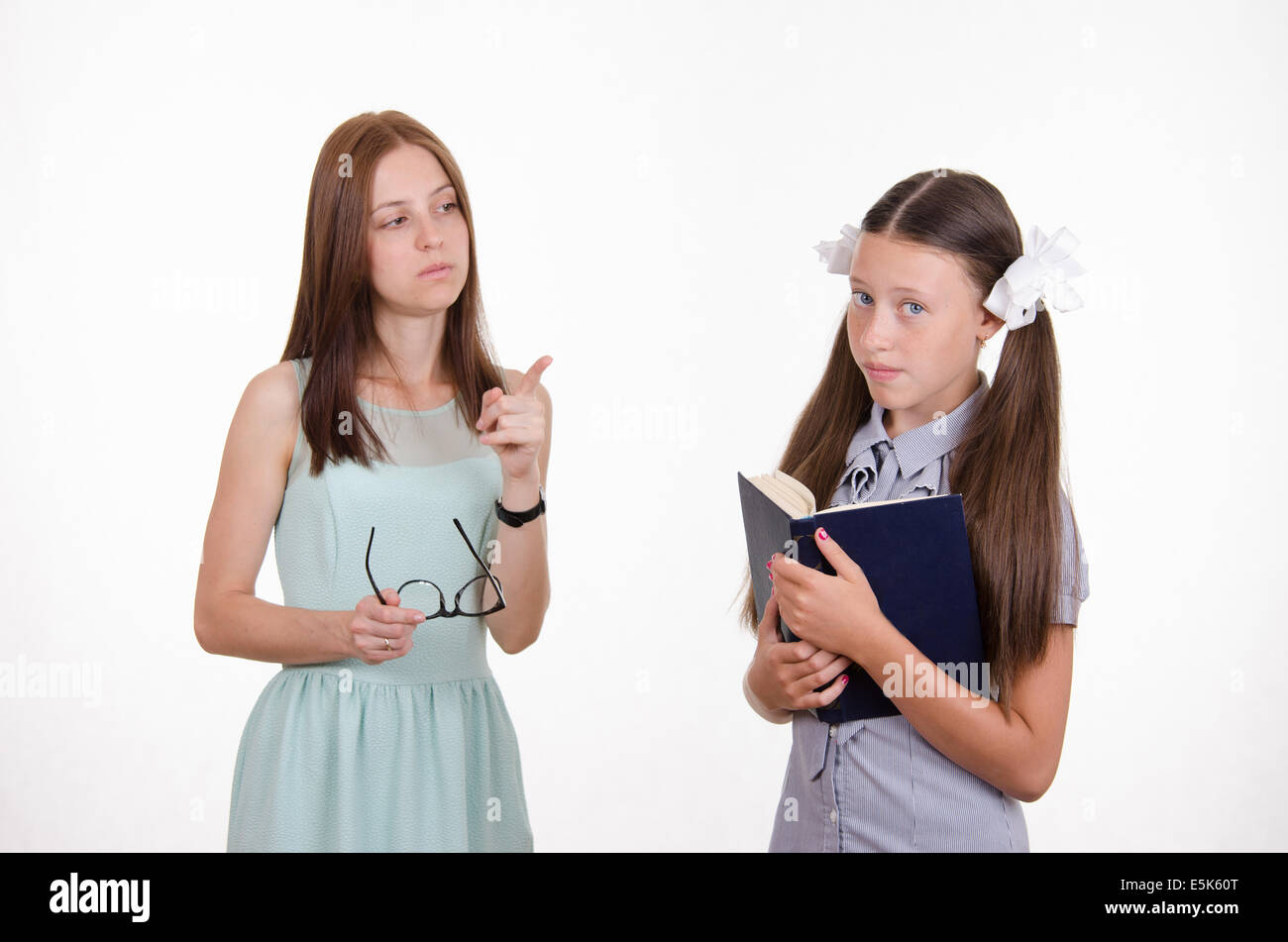 School teacher scolds student hi-res stock photography and images - Alamy