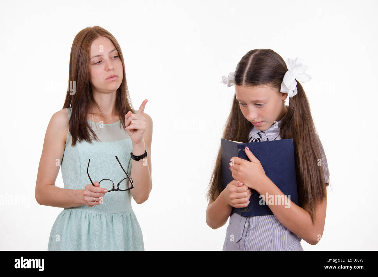 School teacher scolds student hi-res stock photography and images - Alamy