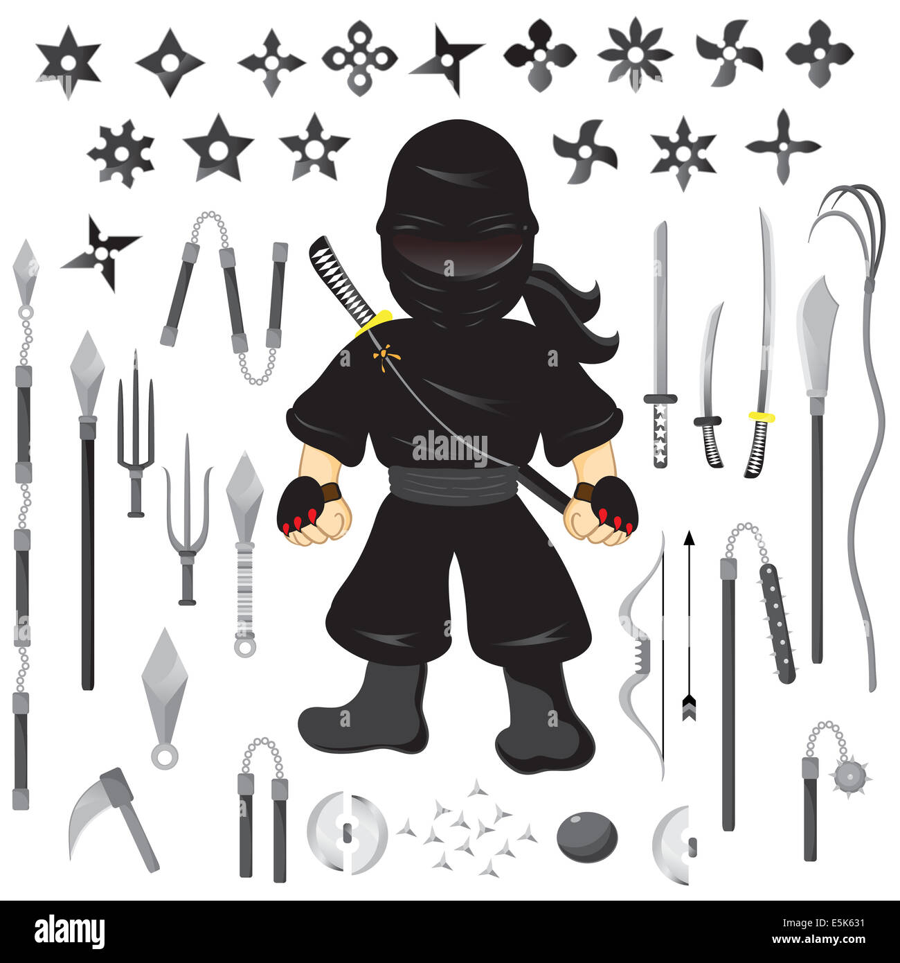 Ninja weapon hi-res stock photography and images - Alamy