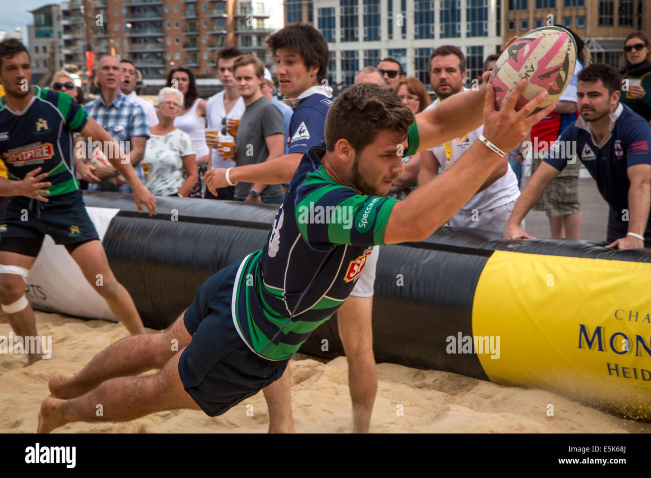 London Beach Rugby Tournament 2014 Stock Photo - Alamy