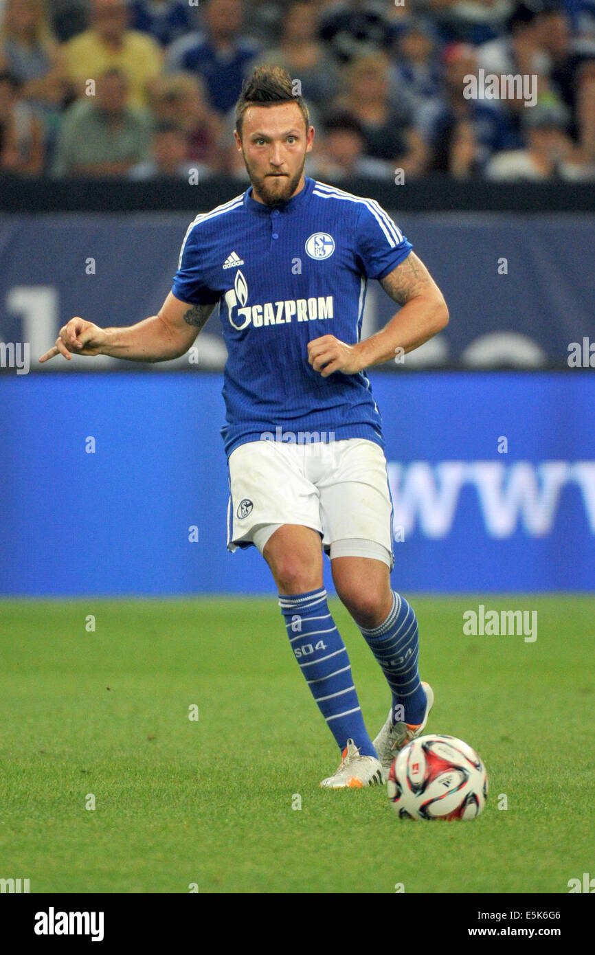 Gelsenkirchen, Germany. 02nd Aug, 2014. Schalke's Marco Hoeger during ...