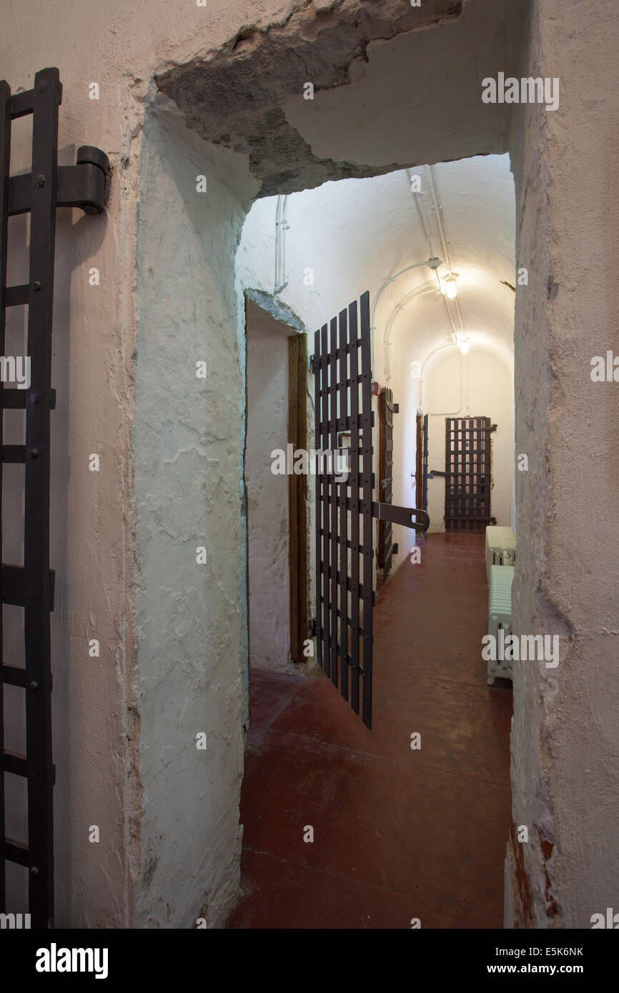 Corridor in Historic Mount Holly Prison Stock Photo - Alamy