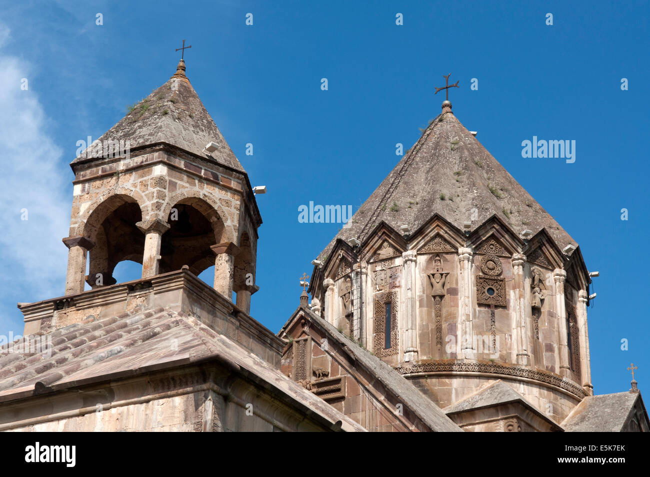 Detail of dome roof, Gandzasar Monastery, Vank, Martakert Province ...