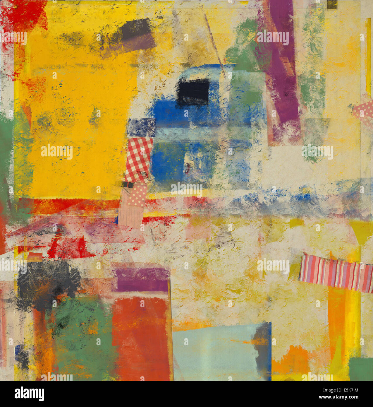 Abstraction, which consists of a plurality of color patches Stock Photo ...