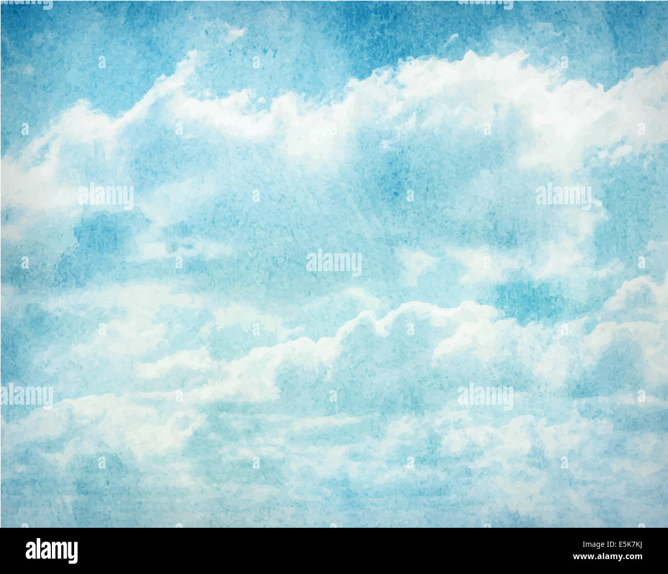 Watercolor clouds and sky background Stock Photo - Alamy
