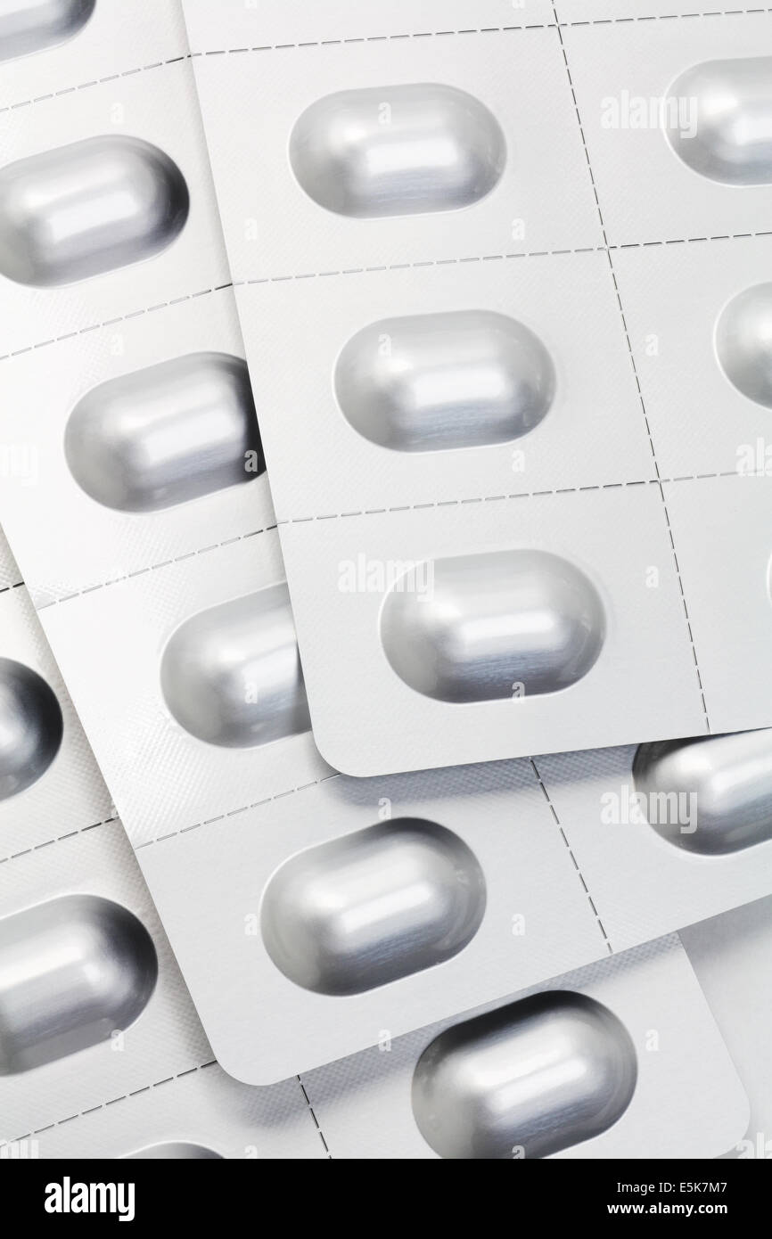 Medicine Pills and Capsules In Blister Packs Stock Photo - Alamy