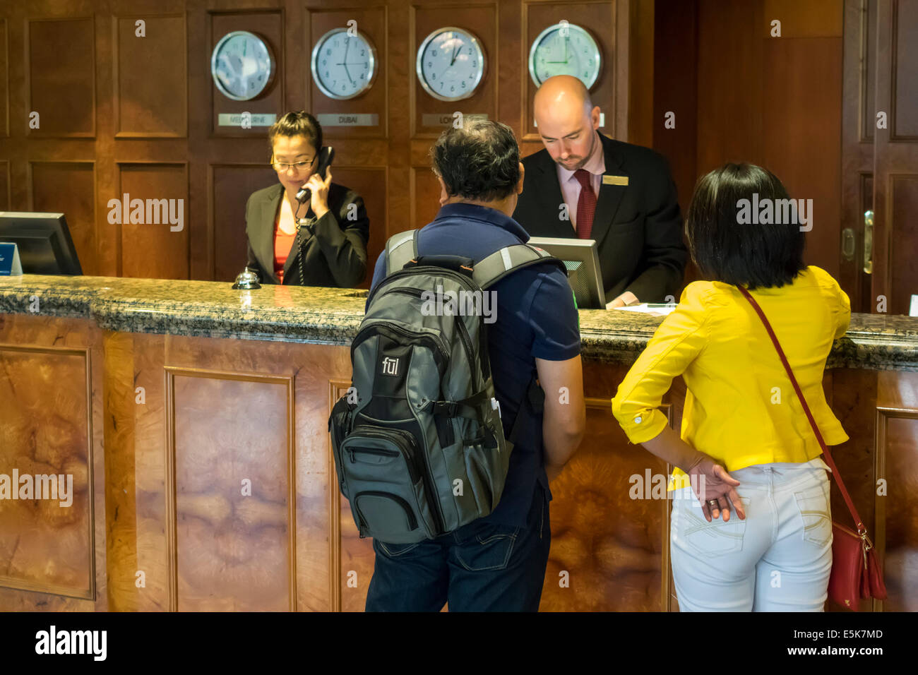 Hotel Front Desk Staff High Resolution Stock Photography and Images - Alamy