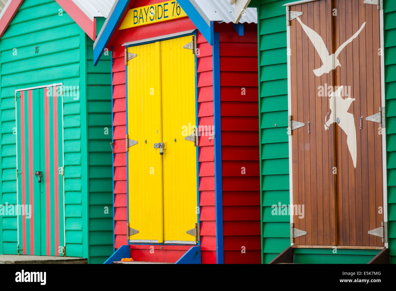 Melbourne Australia,Victoria Brighton Beach,bathing boxes,huts,cabins ...