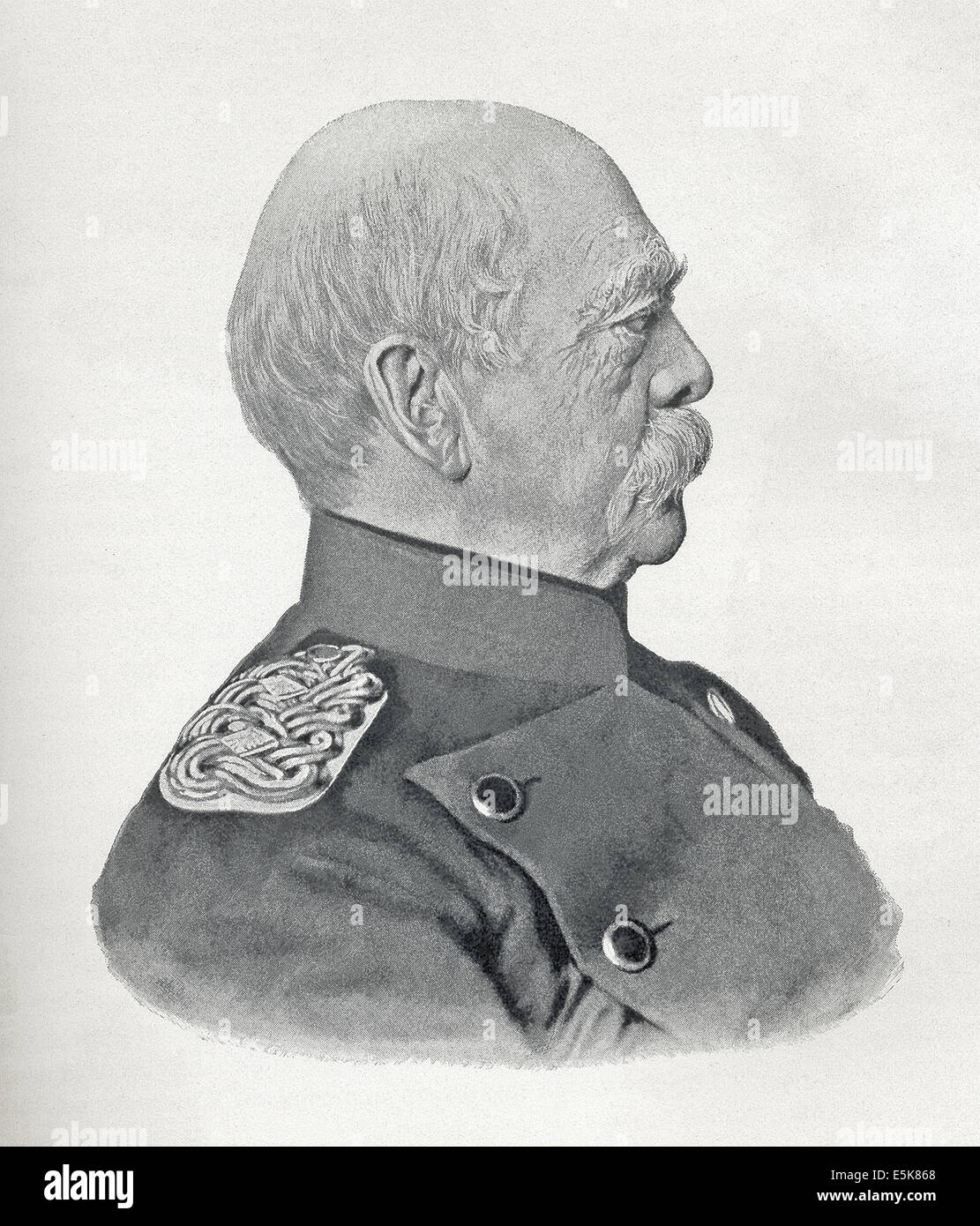 Otto Furst von Bismarck (1815-1898) was a German statesman and creator ...
