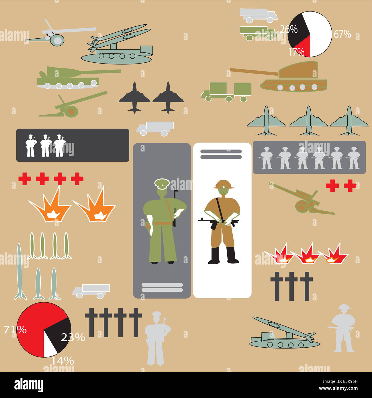 Military infographic hi-res stock photography and images - Alamy