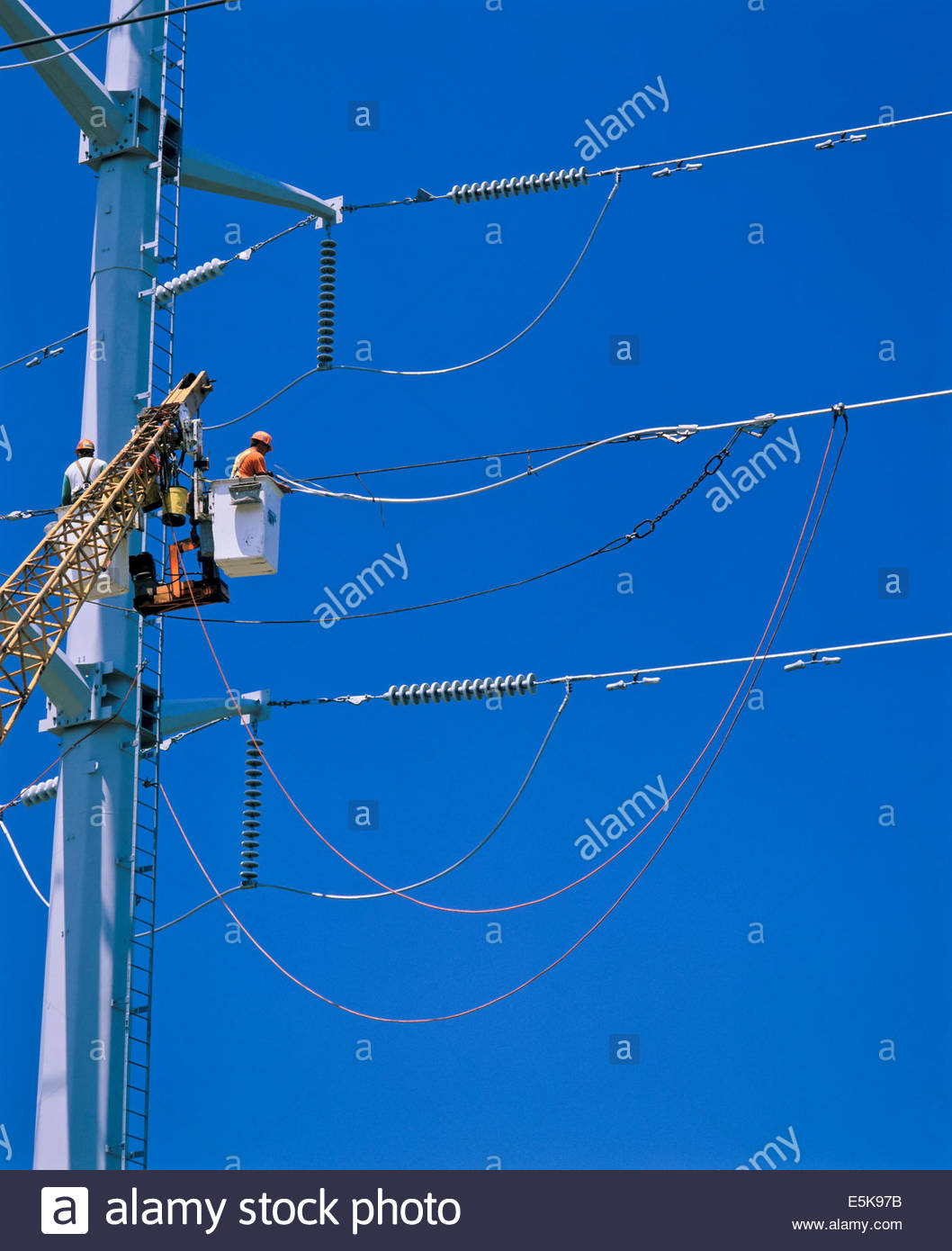 Lineman America Pole High Resolution Stock Photography and Images - Alamy