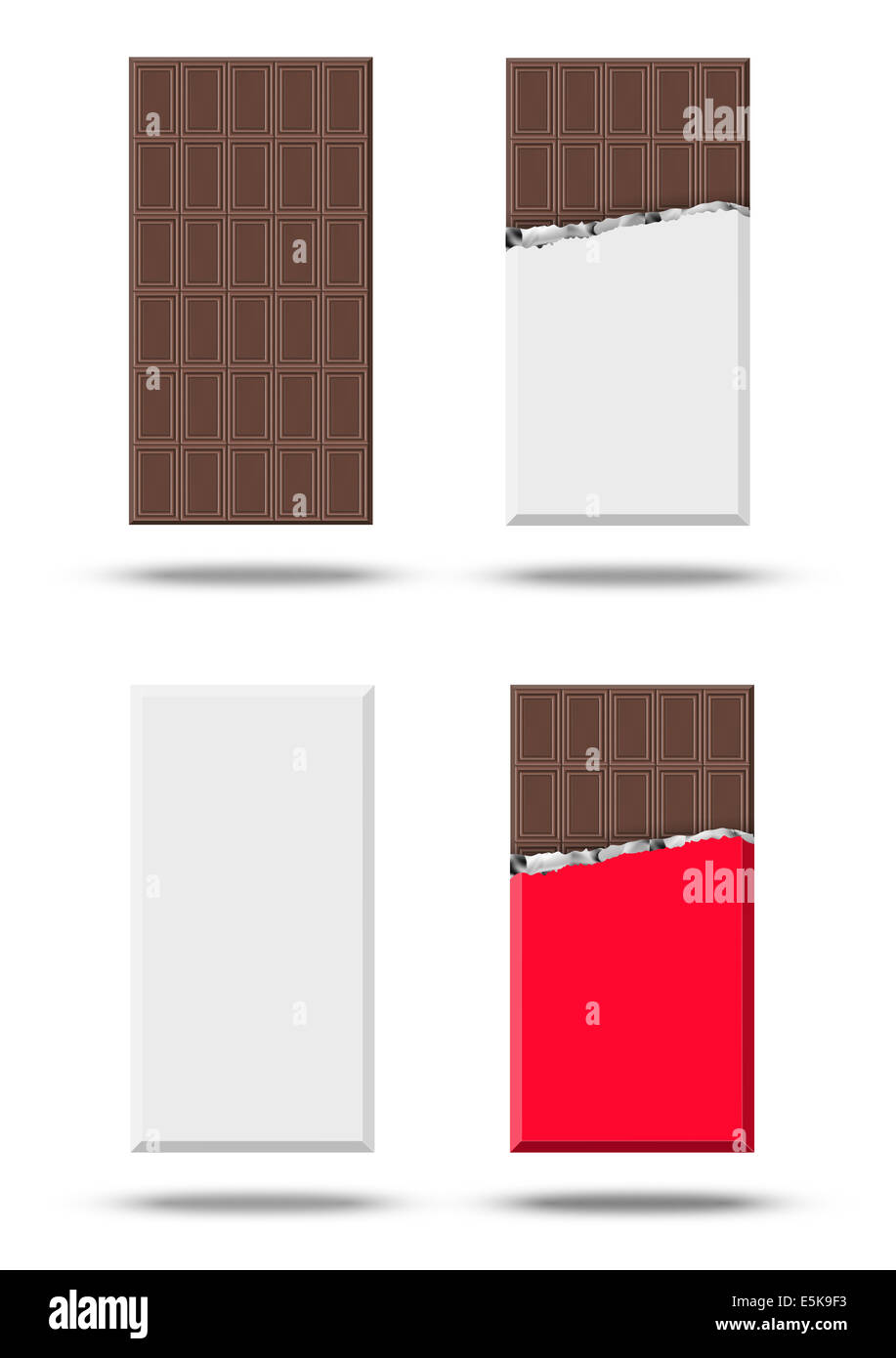 Chocolate vector set Stock Photo - Alamy